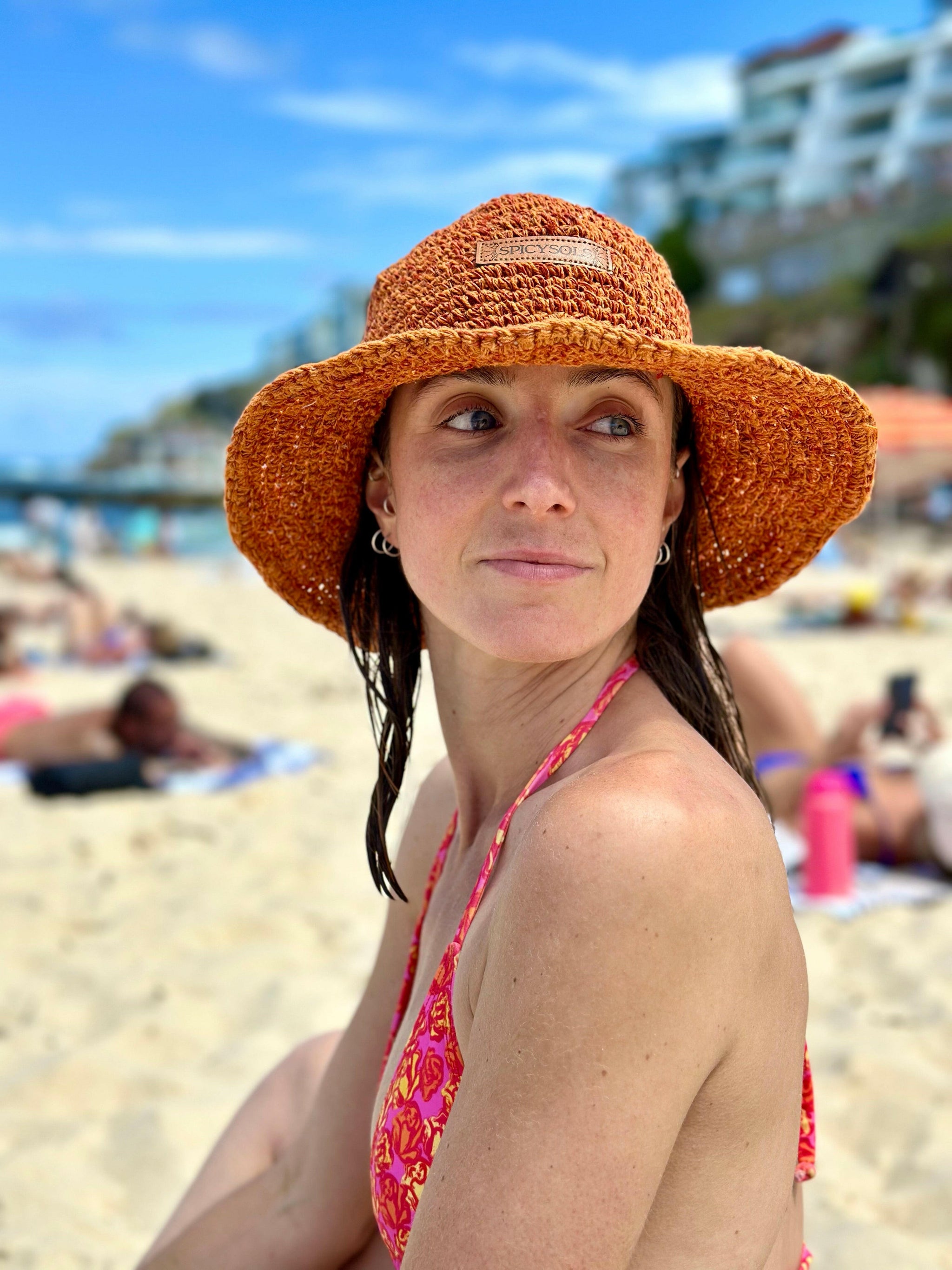 Burnt Orange Hemp Hat | SPICYSOLS Australia – Spicysols