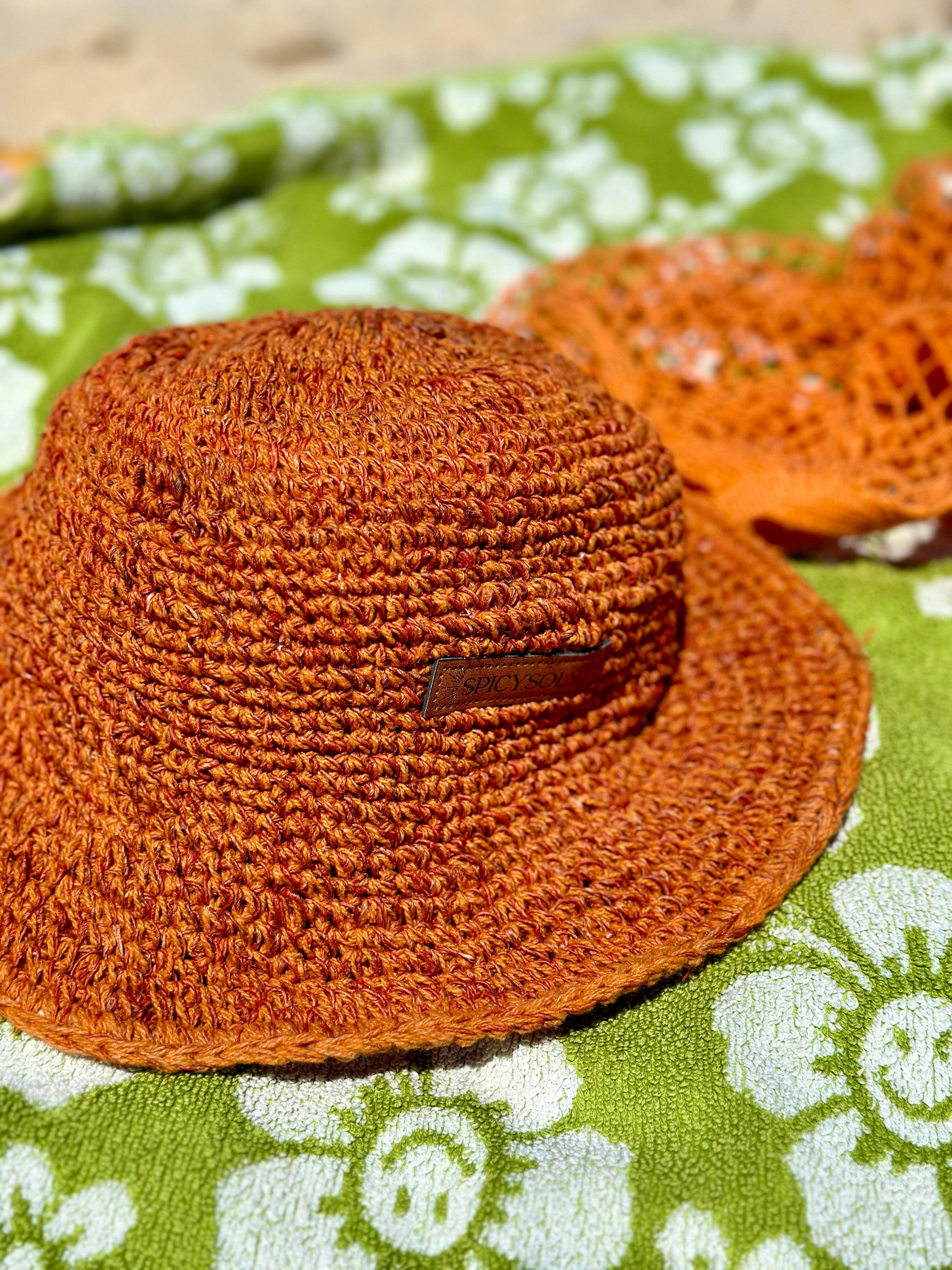 Burnt Orange Hemp Hat | SPICYSOLS Australia – Spicysols