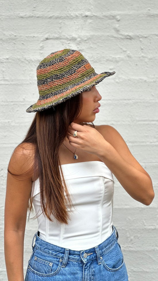 Hemp Hat Pink/Purple Stripe - SPICYSOLS Australia – Spicysols